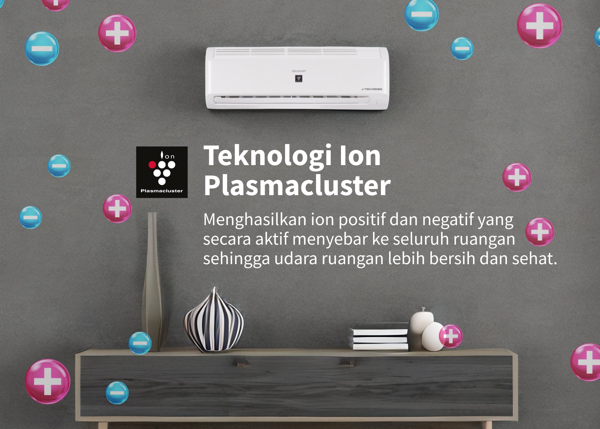 AC SHARP AH-XP10BMY AC SPLIT 1 PK INVERTER PLASMACLUSTER GARUDA SERIES ...